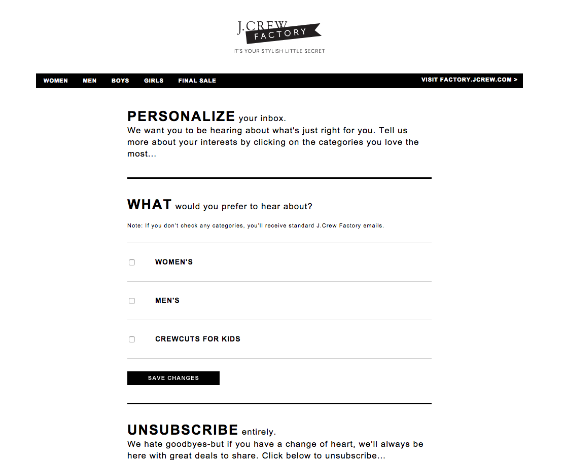 9 Effective Email Unsubscribe Pages